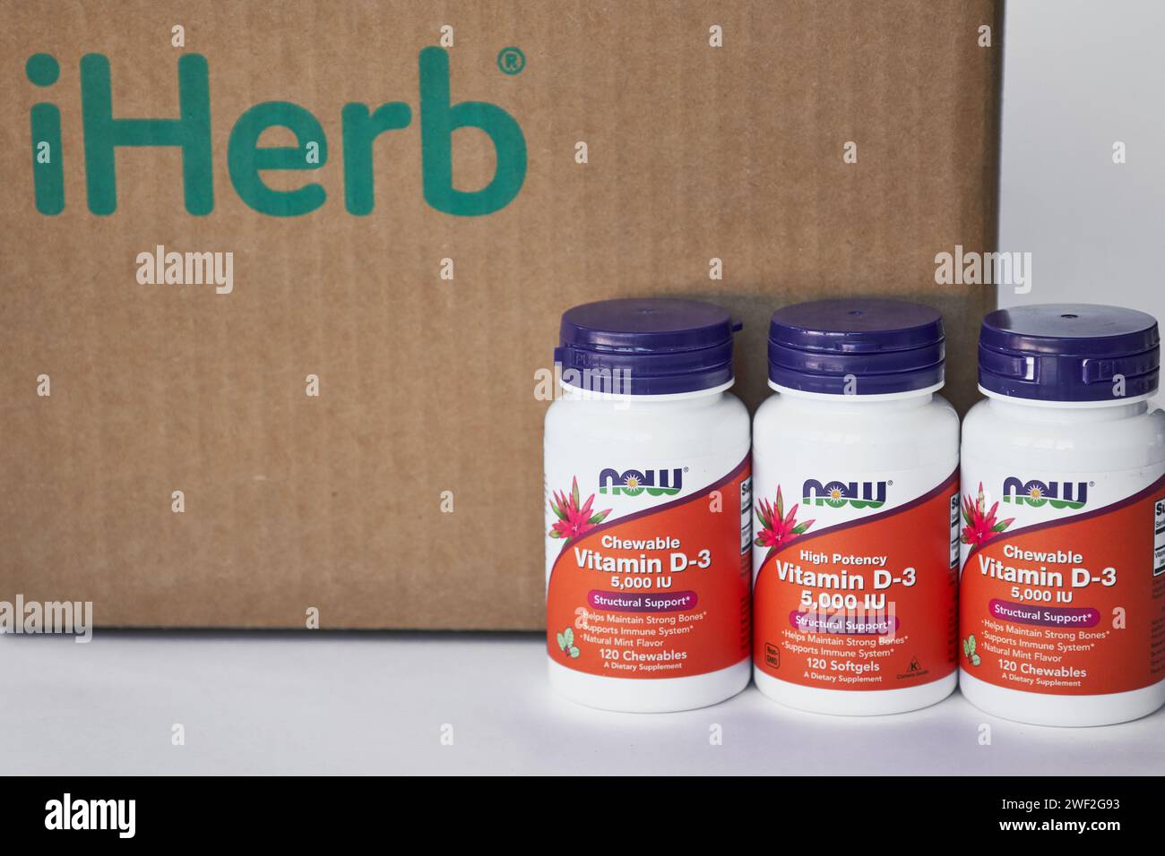 Three Jars of Chewable, High Potency, vitamin D-3, NOW Foods Company ...