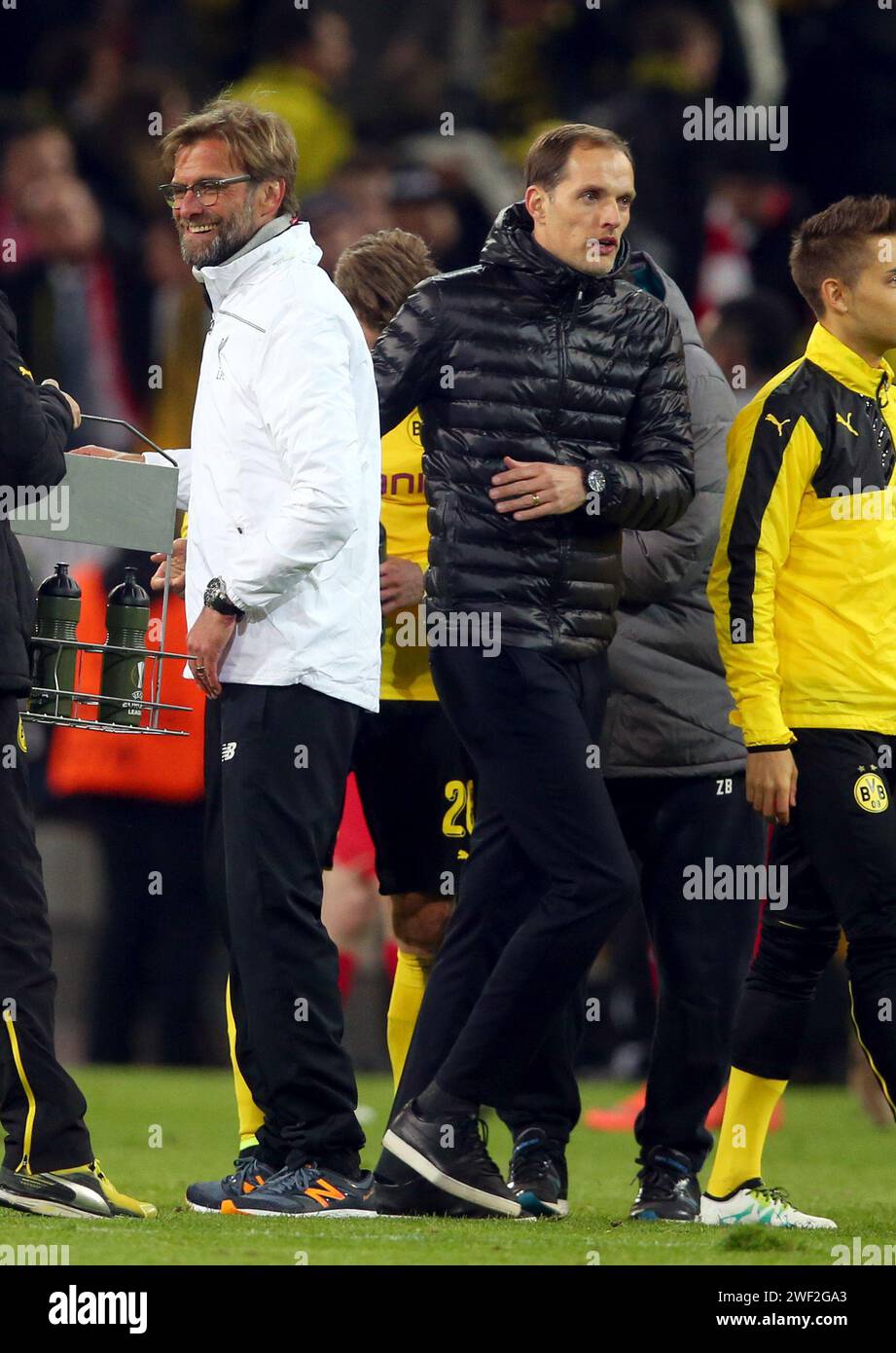 Thomas Tuchel , Trainer Borussia Dortmund mit Trainer Coach JŸrgen ...