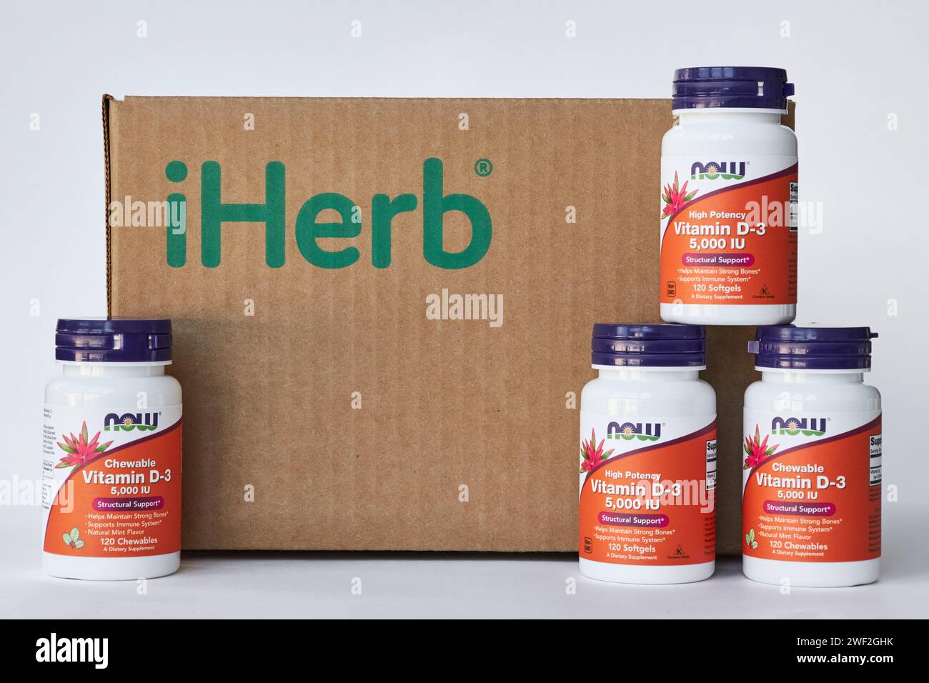 Four Jars of Chewable, High Potency, vitamin D-3, NOW Foods Company ...