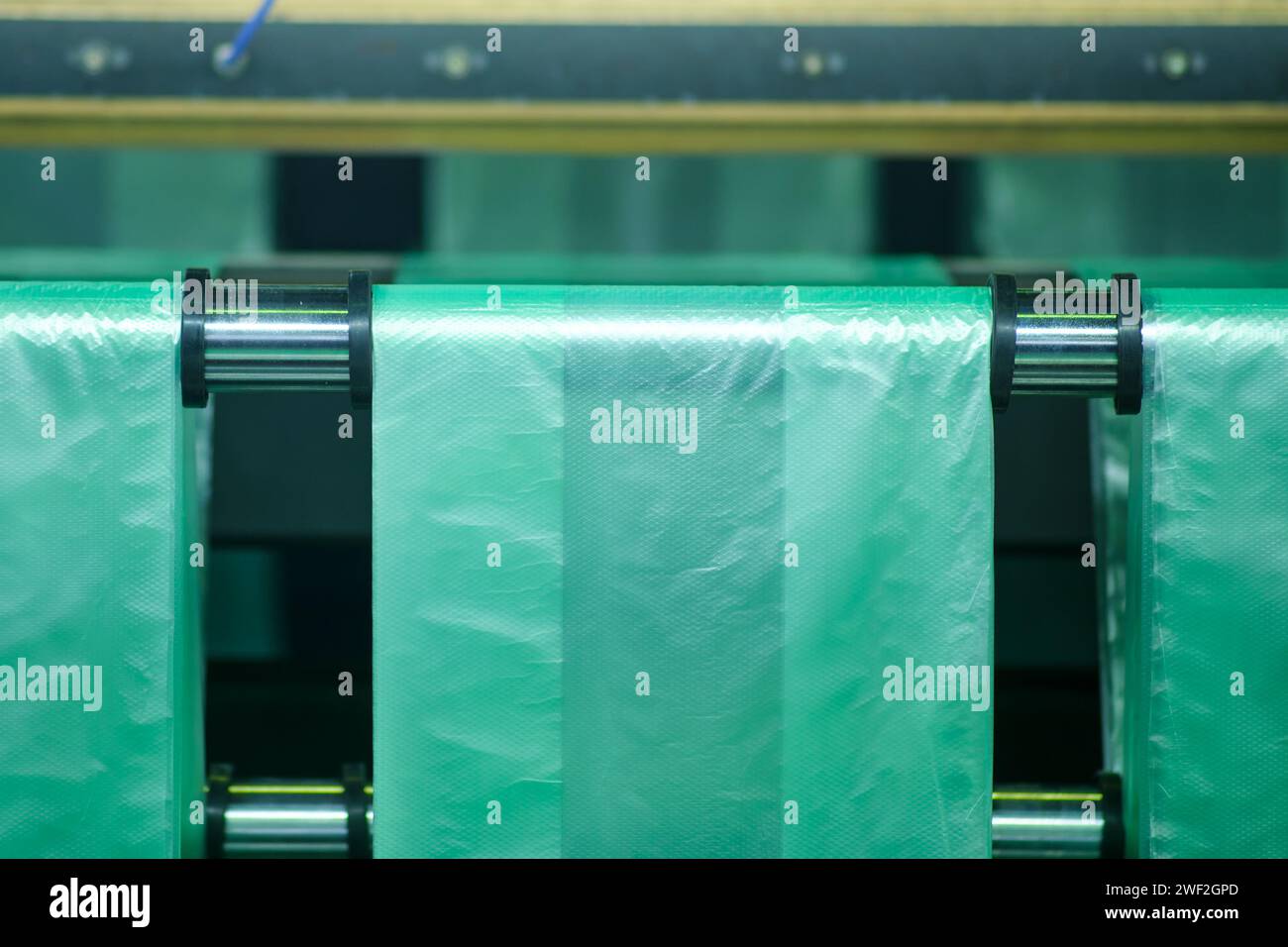 The process of manufacturing plastic products in automated production ...