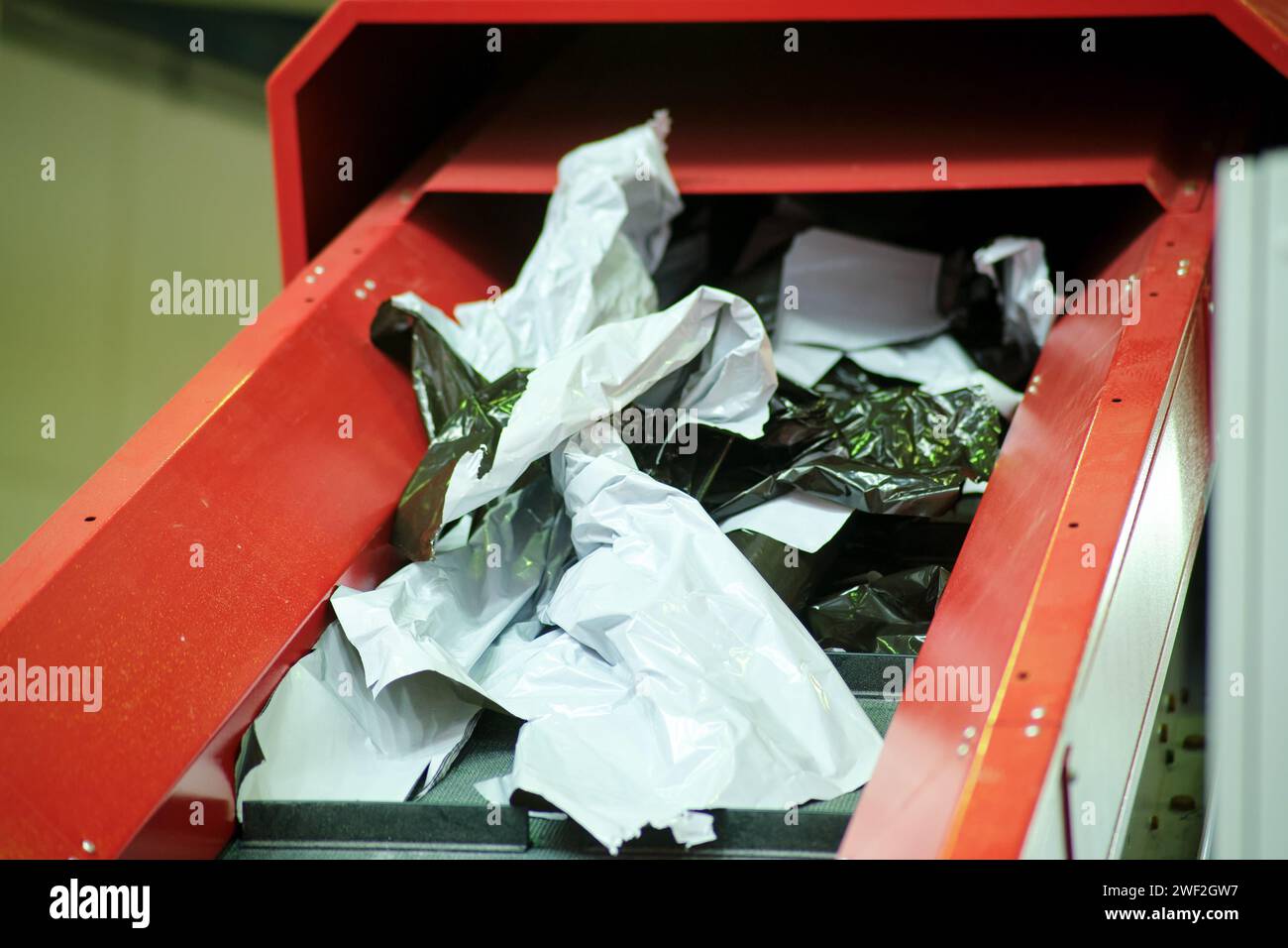 The process of recycling plastic for reuse in automated production ...