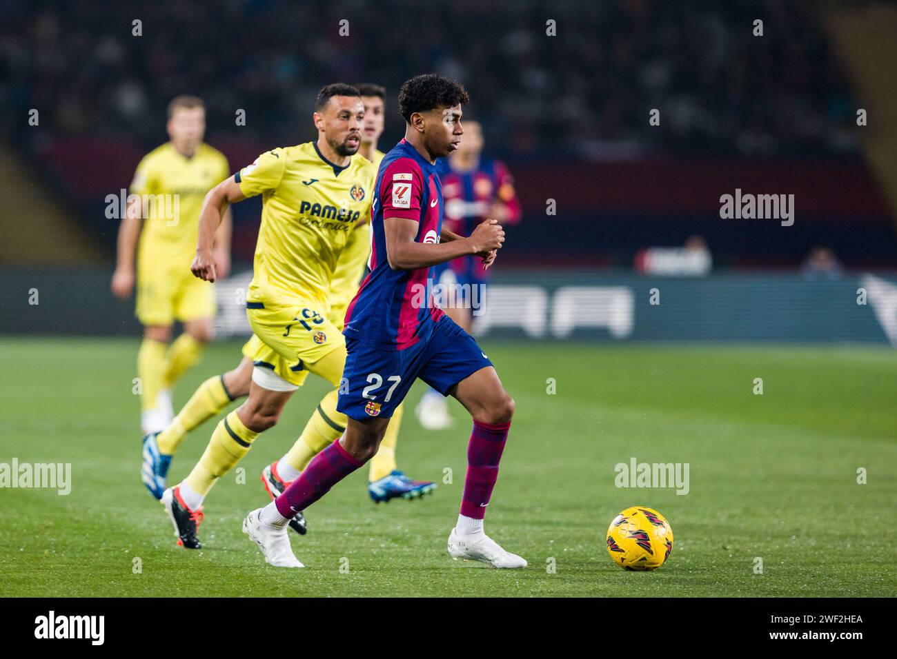 Lamine Yamal of FC Barcelona during the Spanish championship La Liga football match between FC ...