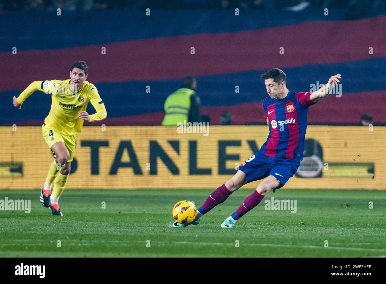 Robert Lewandowski of FC Barcelona during the Spanish championship La Liga football match ...