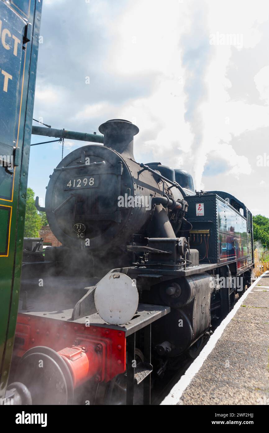 Ivatt Class 2, 41298 tank engine at Havenstreet Station on the Isle of ...