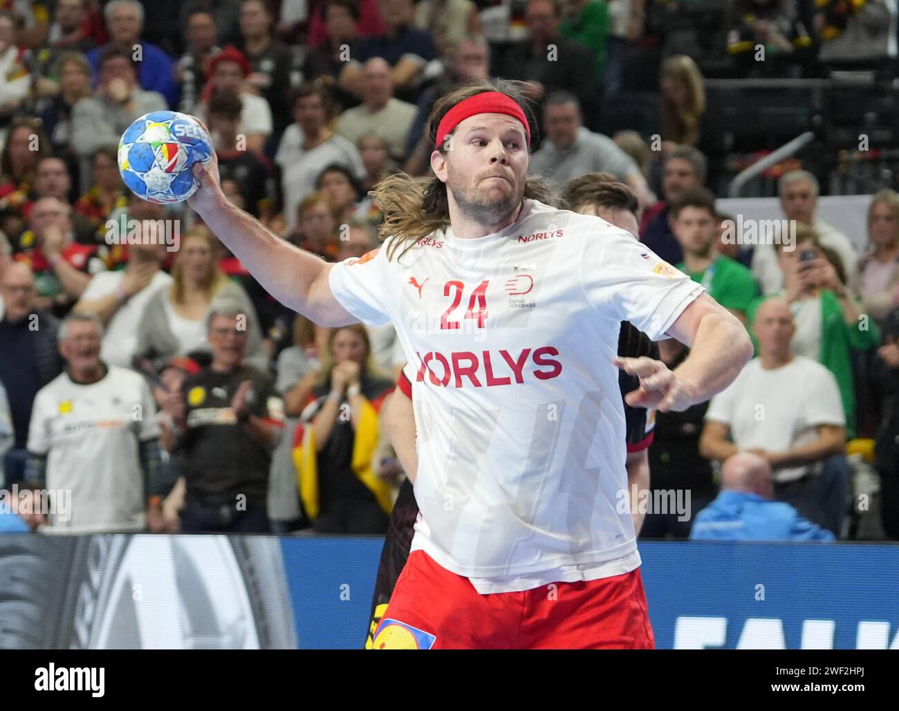 Mikkel Hansen of Denmark during the Men's EHF Euro 2024, Semi Finals ...