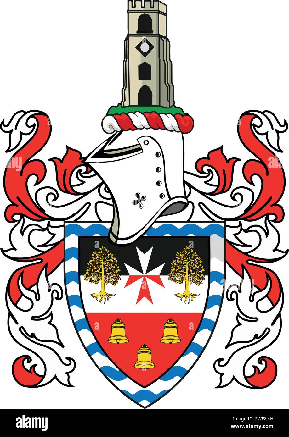 Coat of arms of the BOROUGH OF HACKNEY, LONDON Stock Vector Image & Art ...