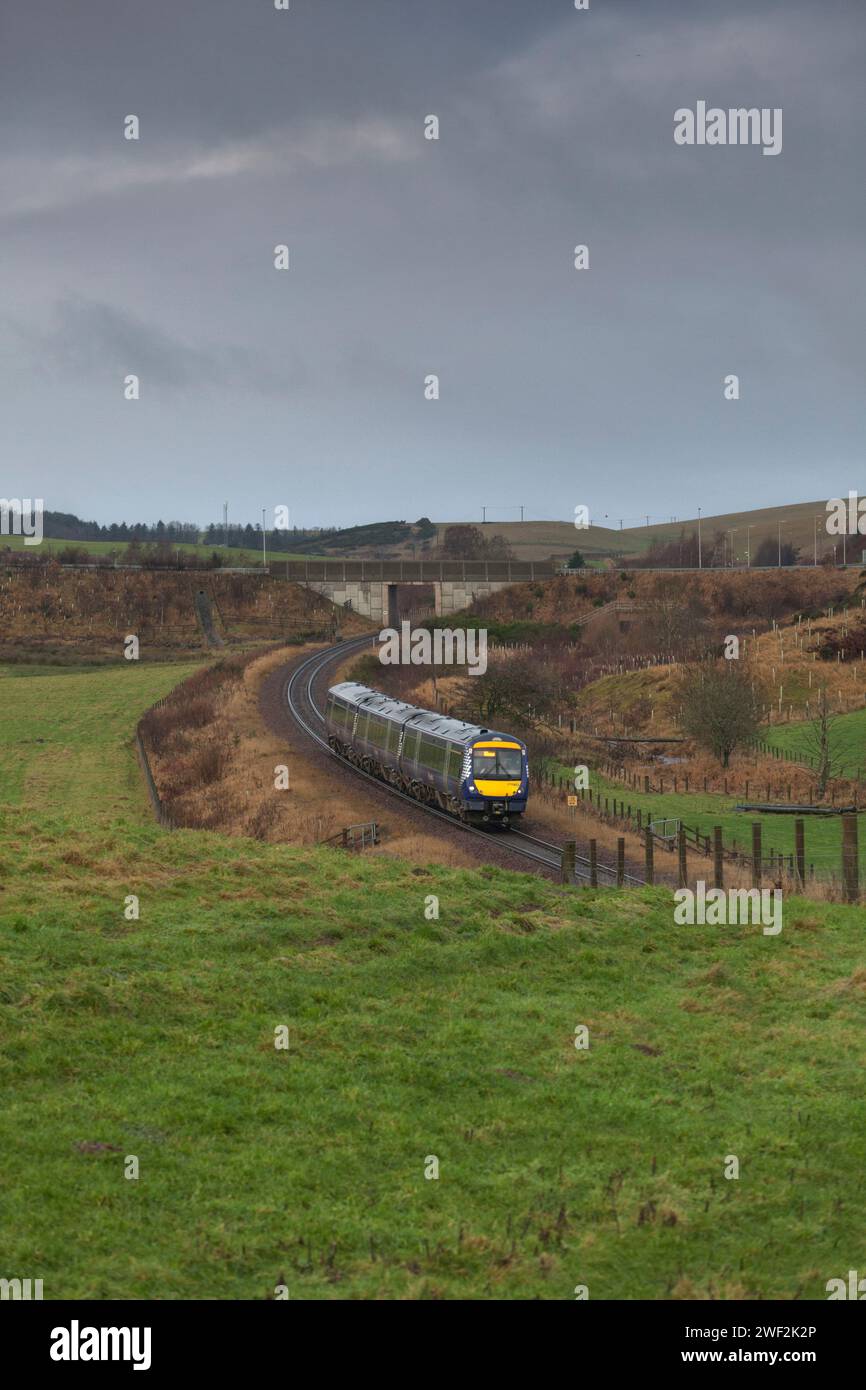 Scotrail class 170 Turbostar train 170403 passing Fountainhall on the ...