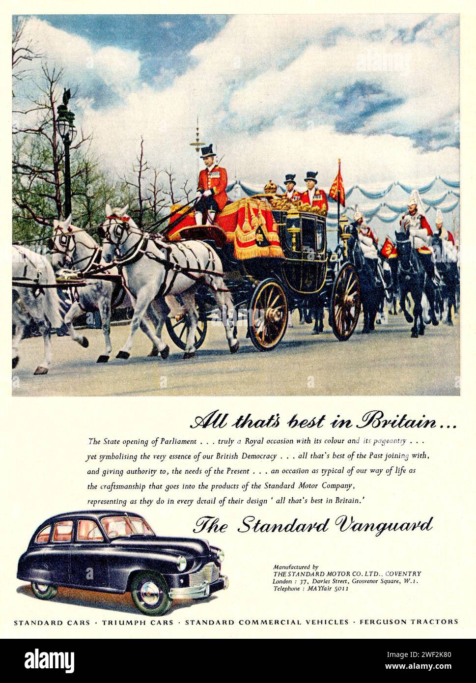 1950s british car advert hi-res stock photography and images - Alamy