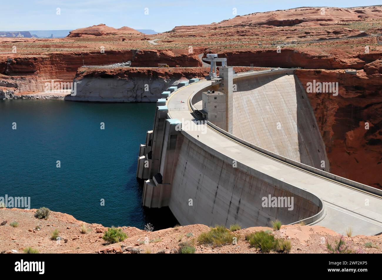 Glen Canyon Dam on Lake Powell, Colorado River, USA Stock Photo - Alamy