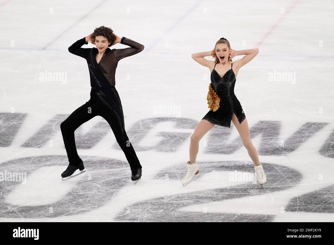 Gangneung, South Korea. 28th Jan, 2024. Olivia Ilin (R)/Dylan Cain of ...