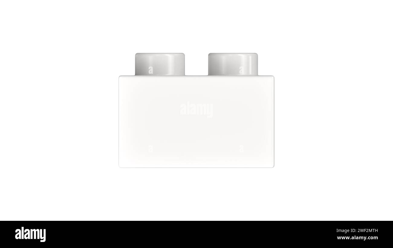 Dusk Lego Block Isolated on a White Background. Close Up View of a ...