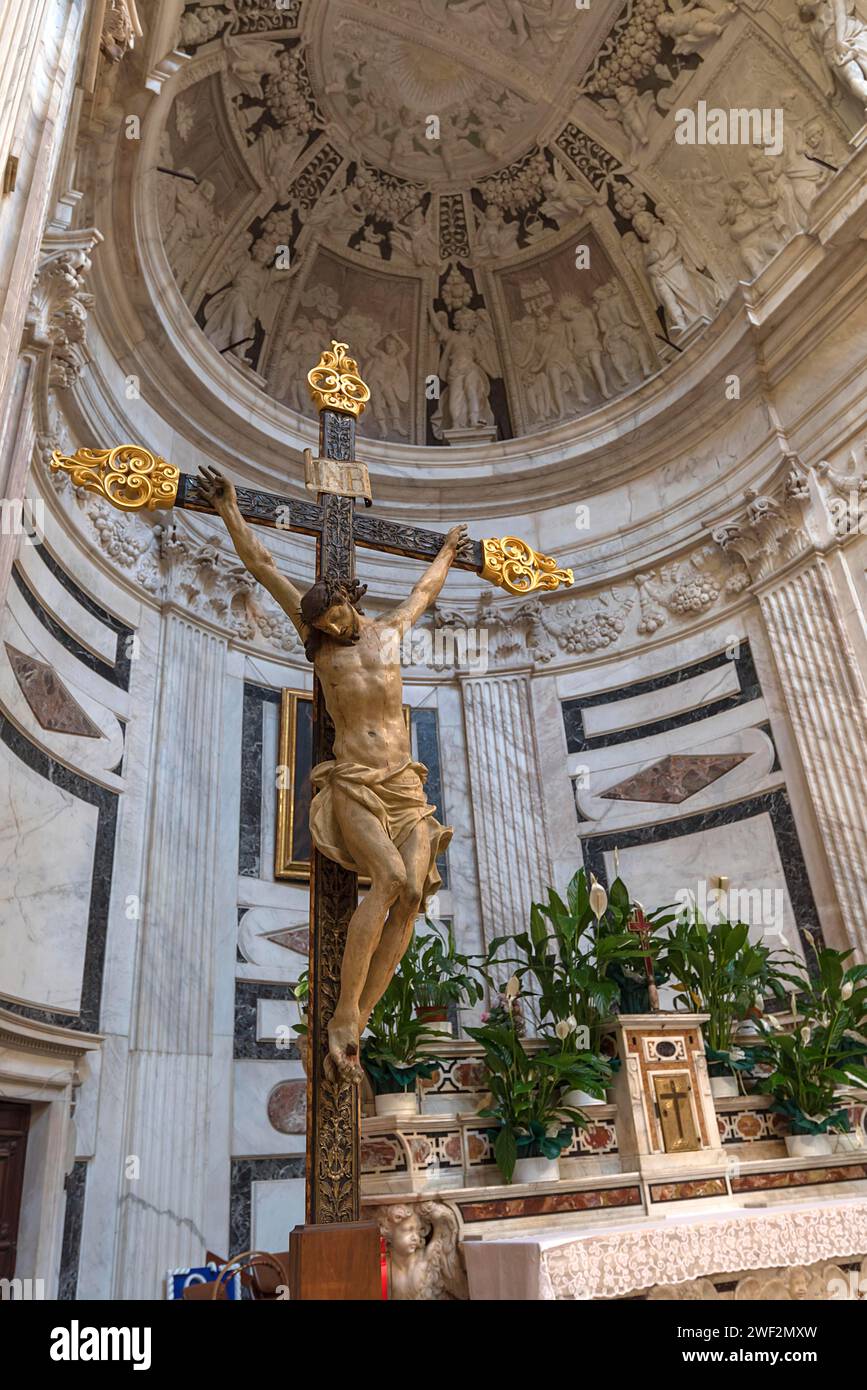 Christ's cross on the chancel of the church of San Pietro ion Banchi ...