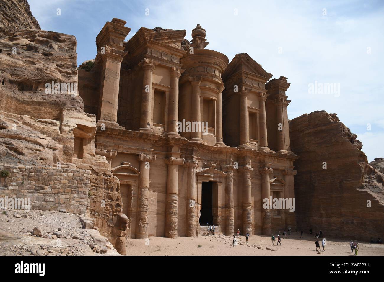 The most beautiful and remarkable treasury building in Petra, one of ...