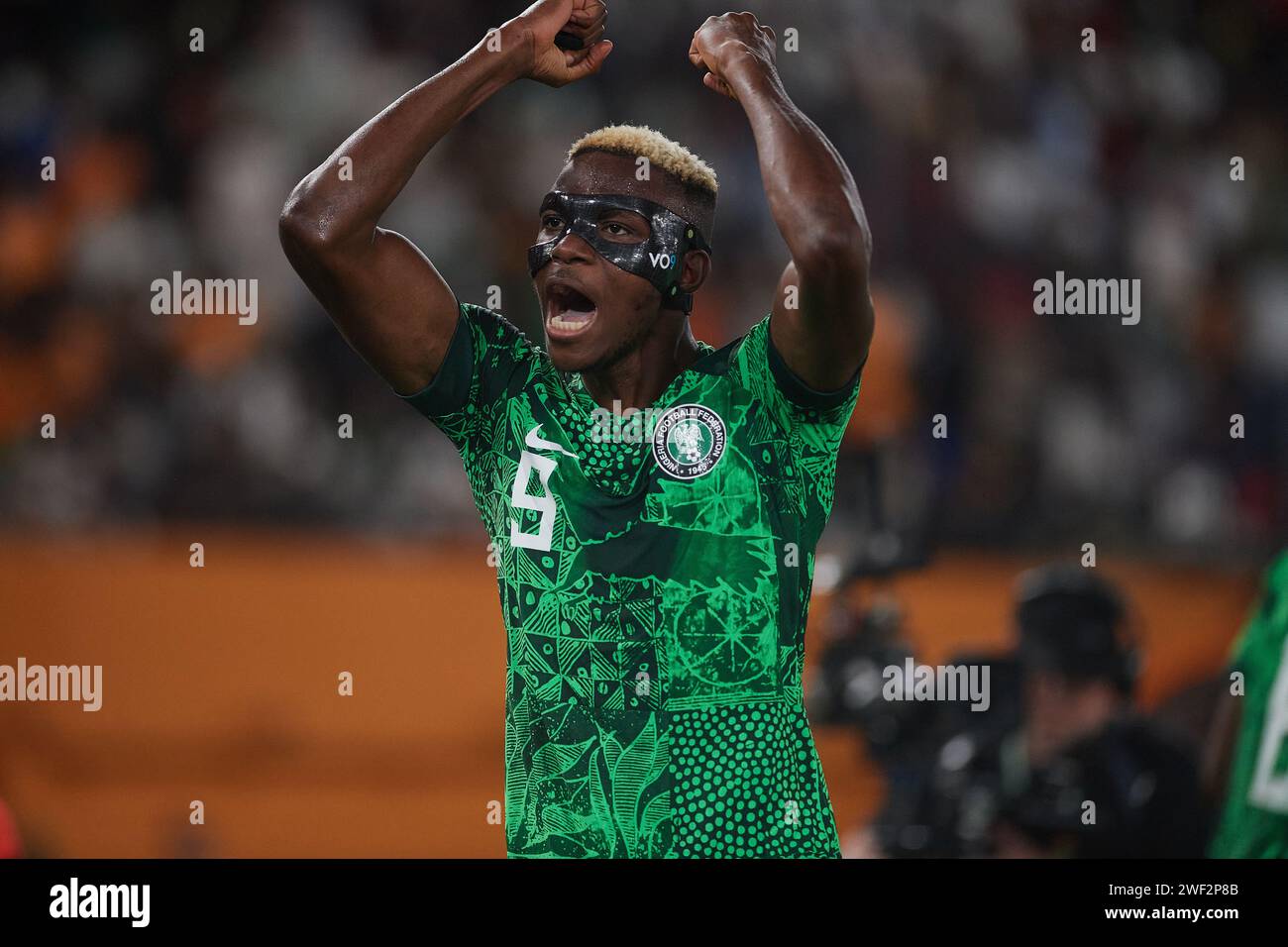 Abidjan, Ivory Coast. January 27, 2024. Round of 16. Celebration of ...