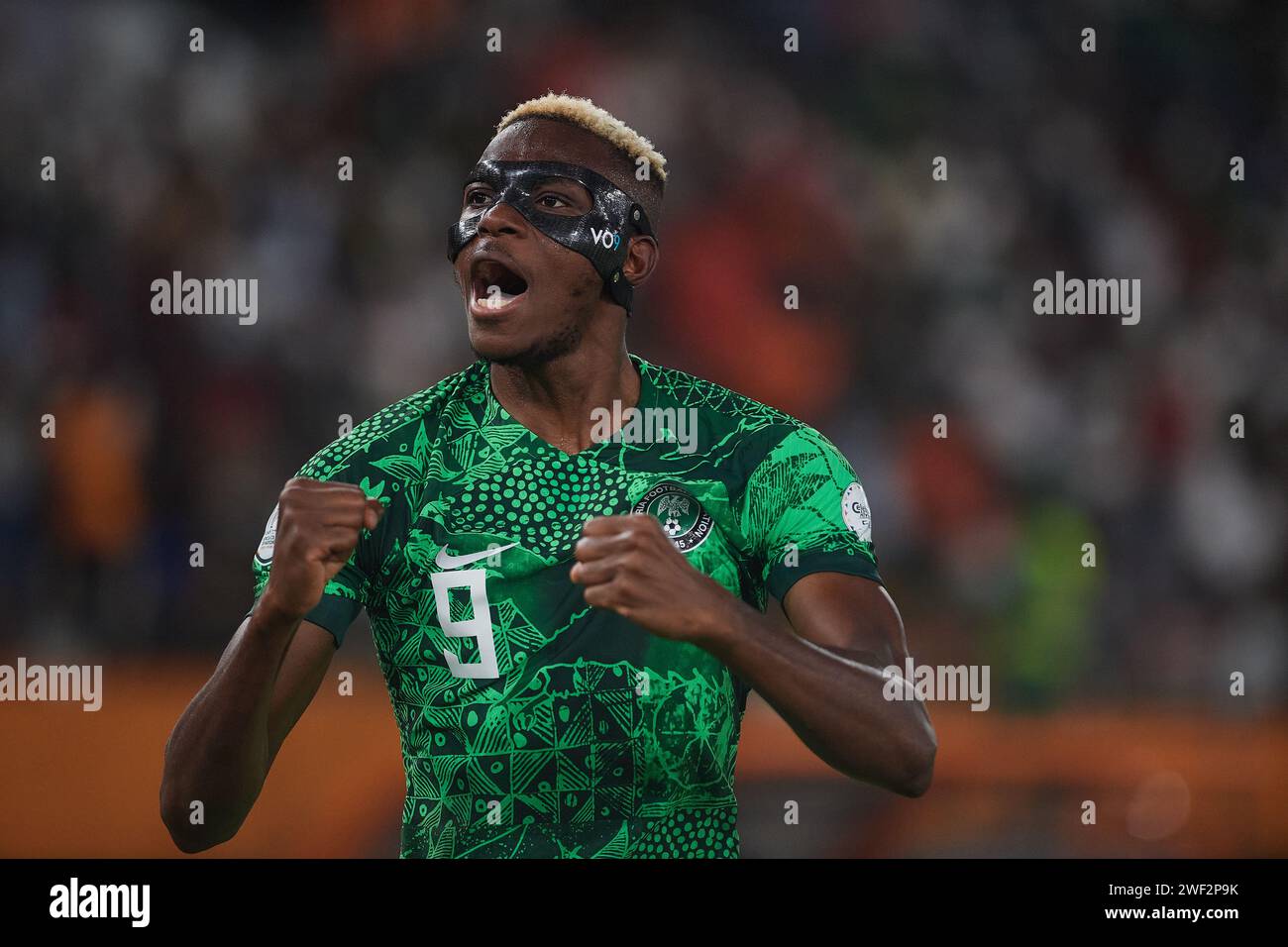 Abidjan, Ivory Coast. January 27, 2024. Round of 16. Celebration of ...