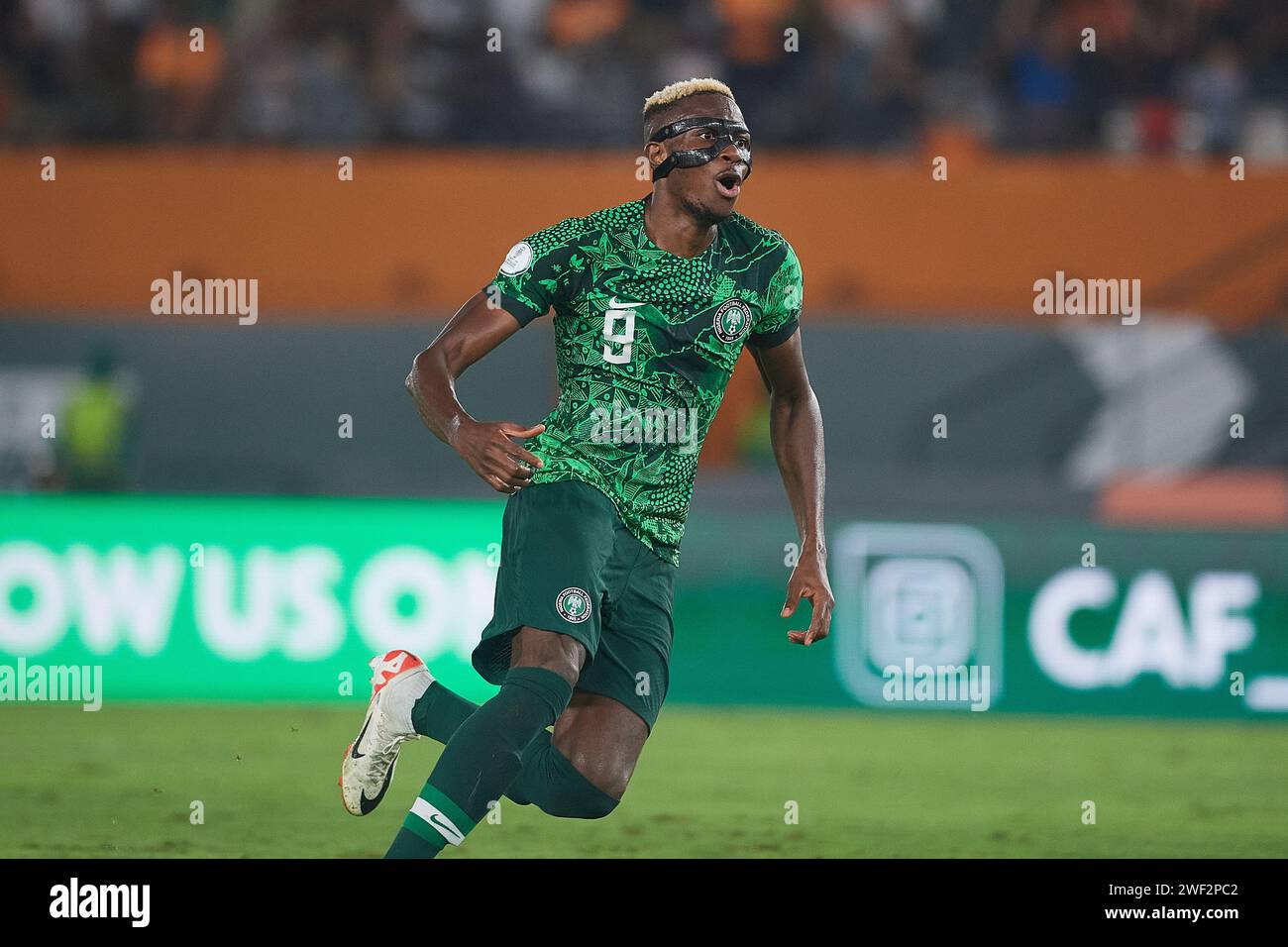 Abidjan, Ivory Coast. January 27, 2024. Round of 16. Celebration of ...