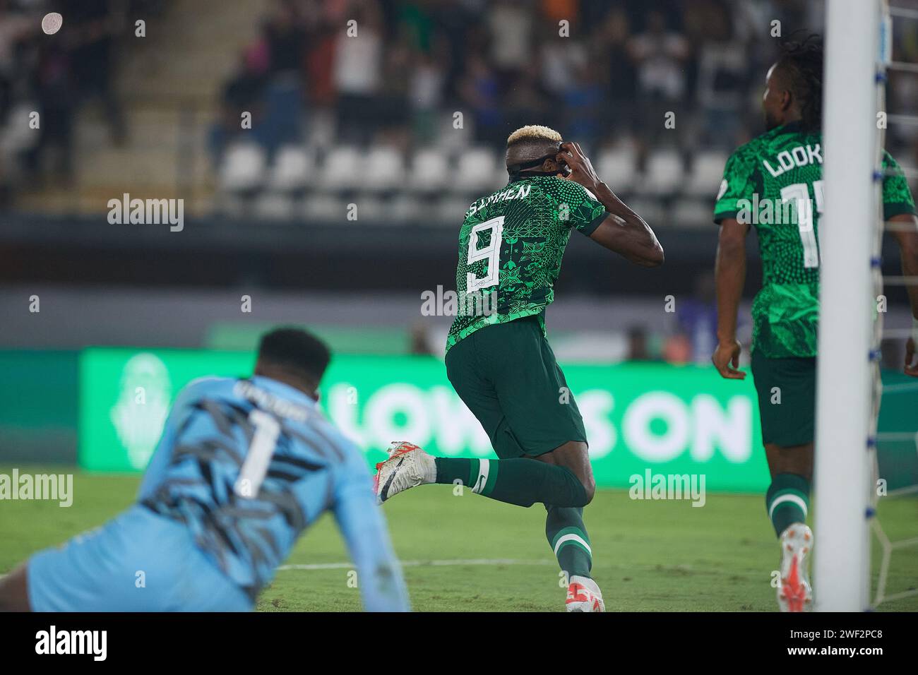 Abidjan, Ivory Coast. January 27, 2024. Round of 16. Celebration of ...