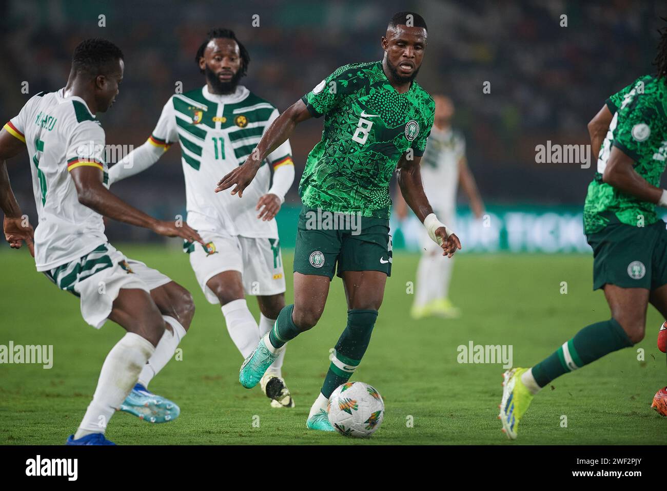 Abidjan, Ivory Coast. January 27, 2024. Round of 16. Nigeria's Frank ...