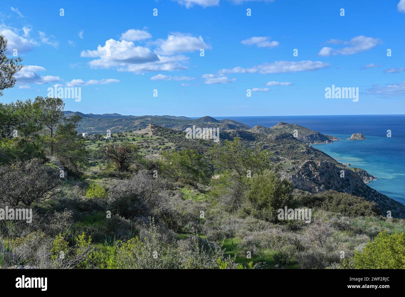 northern cyprus morphou bay view from a high mountain 19 Stock Photo ...