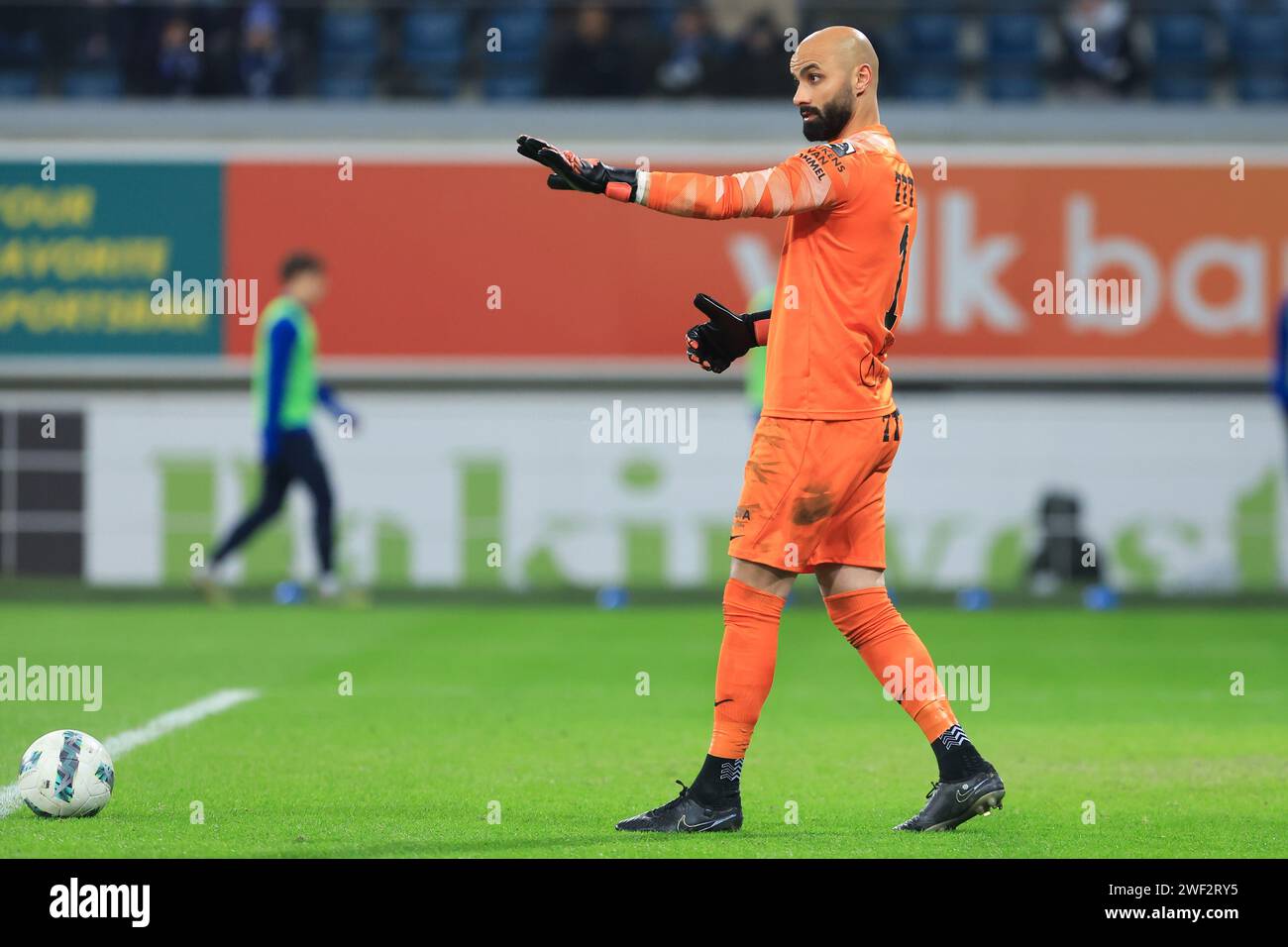 Gent, Belgium. 27th Jan, 2024. Sinan Bolat, goalkeeper of Westerlo ...