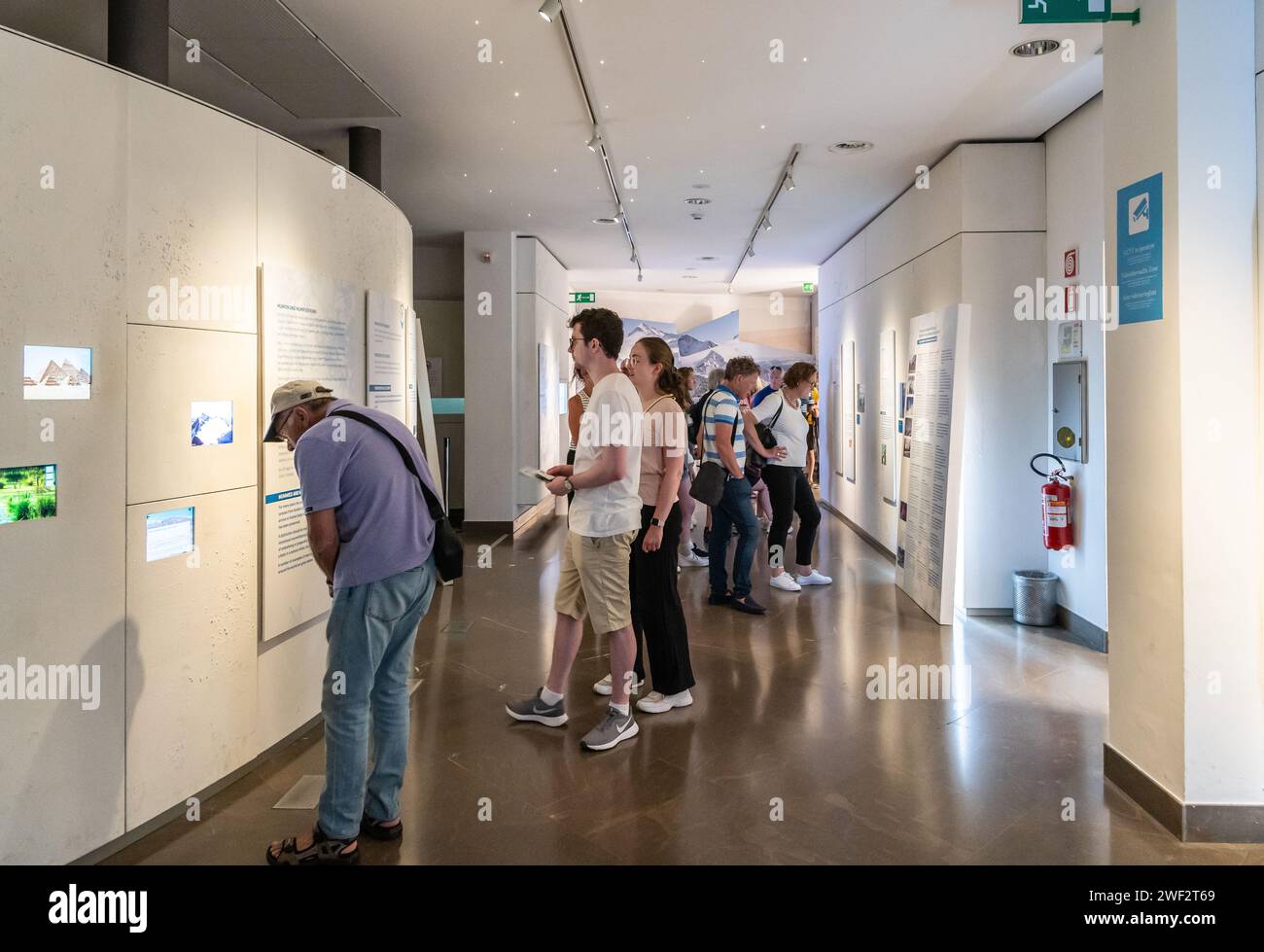 South Tyrol Museum of Archaeology. interior of the famous Museum ...
