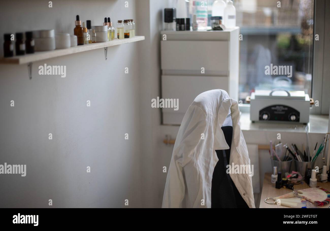 Woman hung over hi-res stock photography and images - Alamy