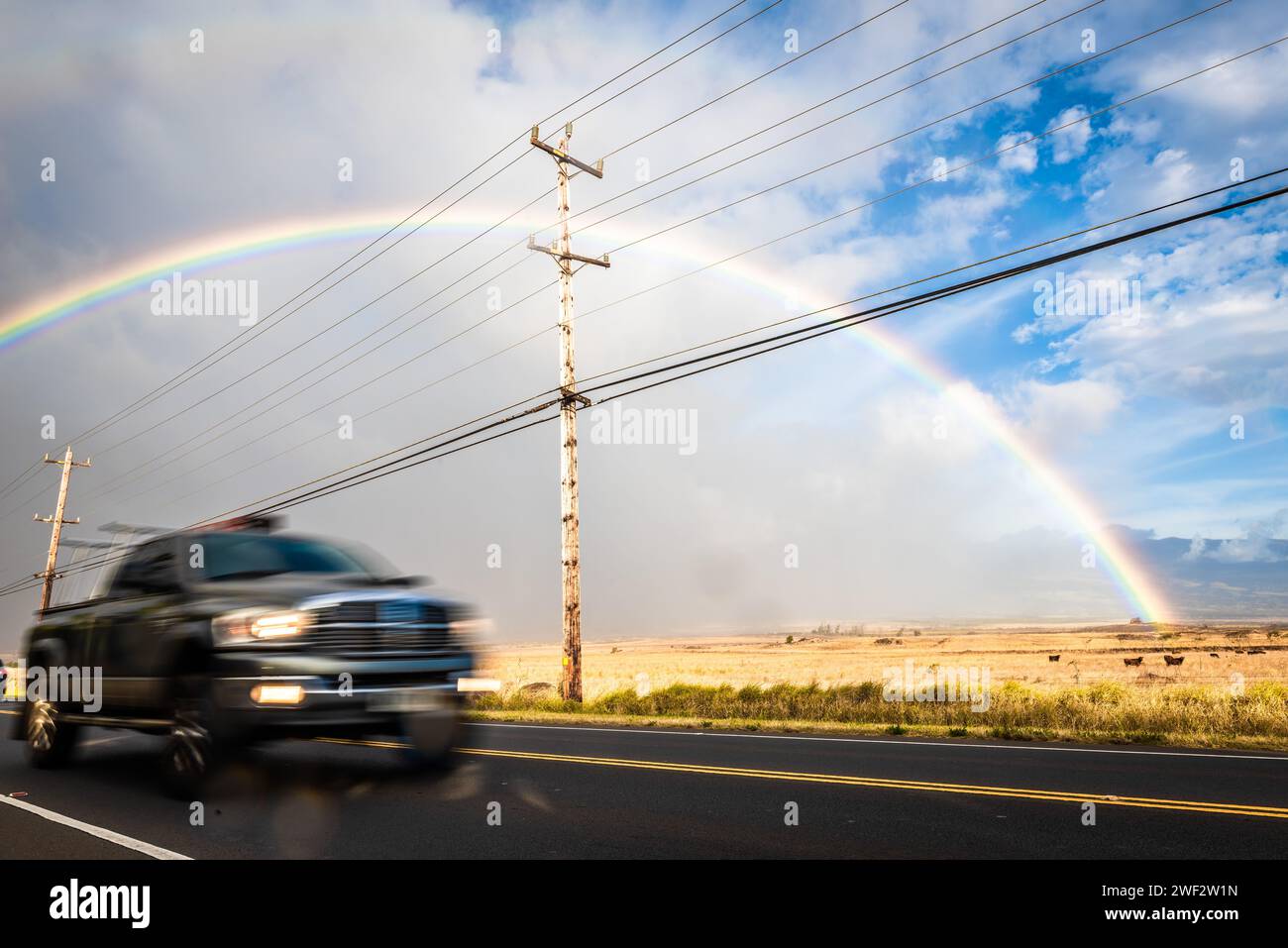 Hawaii, Maui, Rainbow Stock Photo - Alamy Hawaii, Maui, Rainbow Stock Photo - Alamy