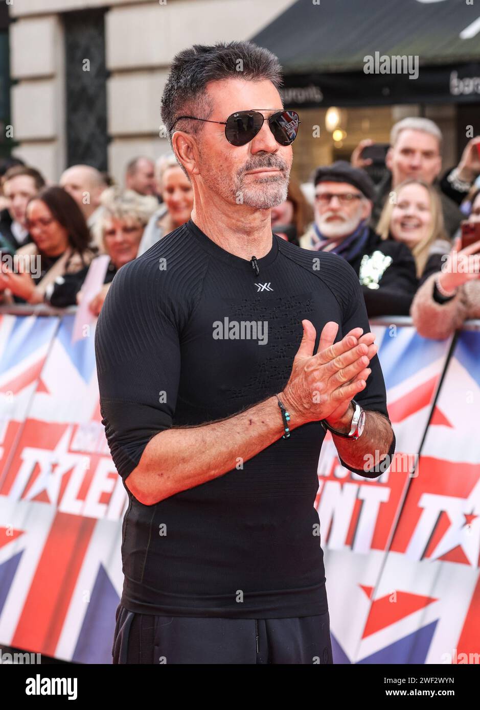 Simon Cowell pictured during the "Britain's Got Talent" London ...