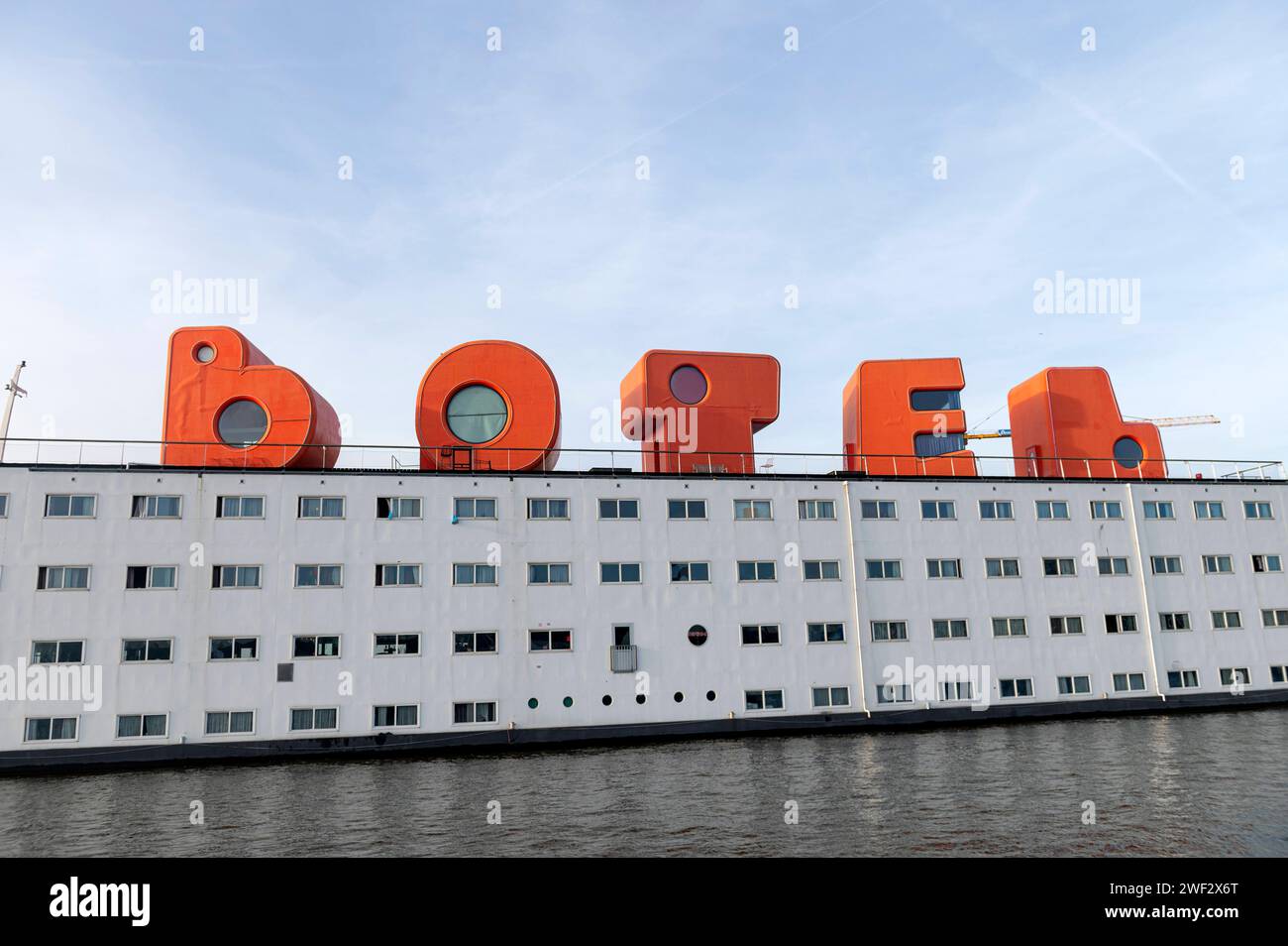 Amsterdam The Netherlands 27th January 2024 Botel, floating hotel dutch ...