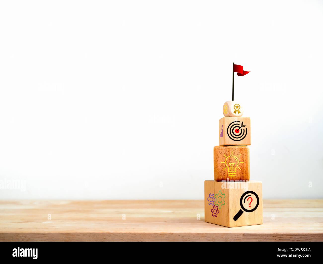 Red flag mission icon hi-res stock photography and images - Alamy