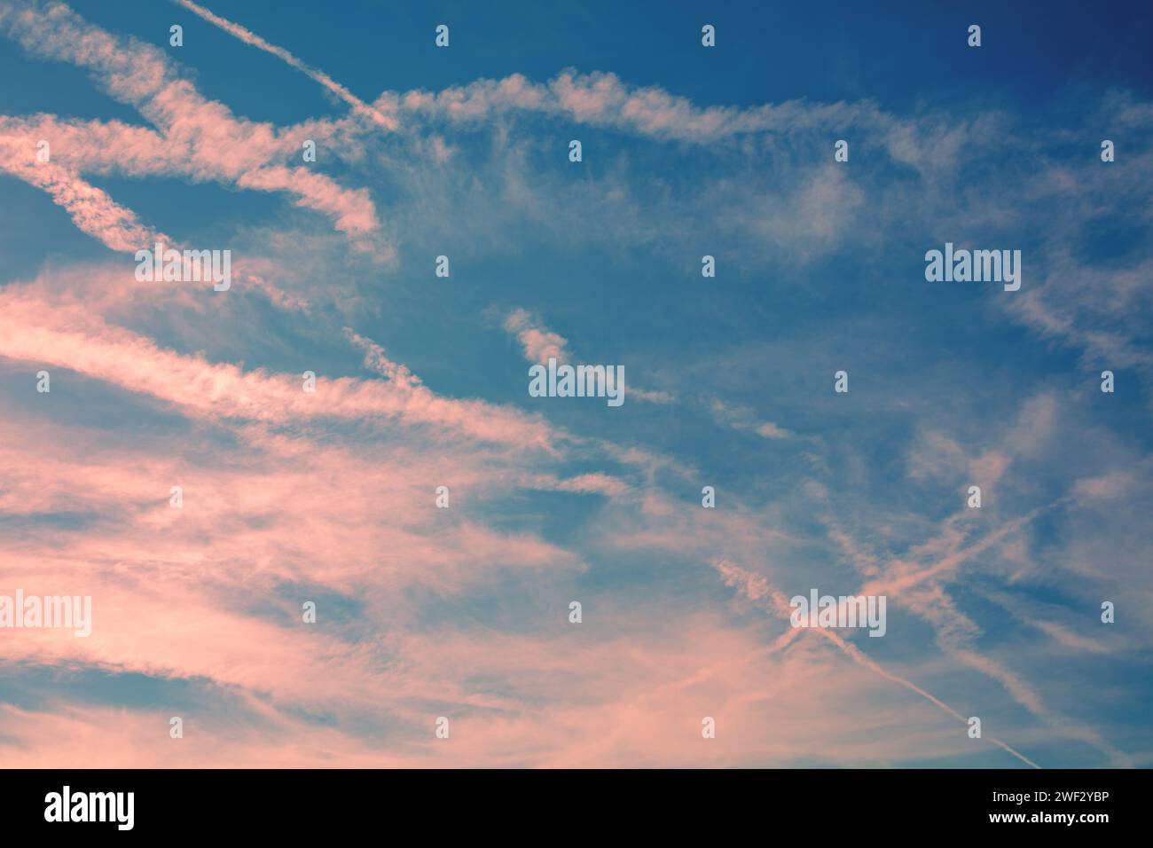Colorful cloudy sky at sunset. Gradient color. Sky texture. Abstract ...