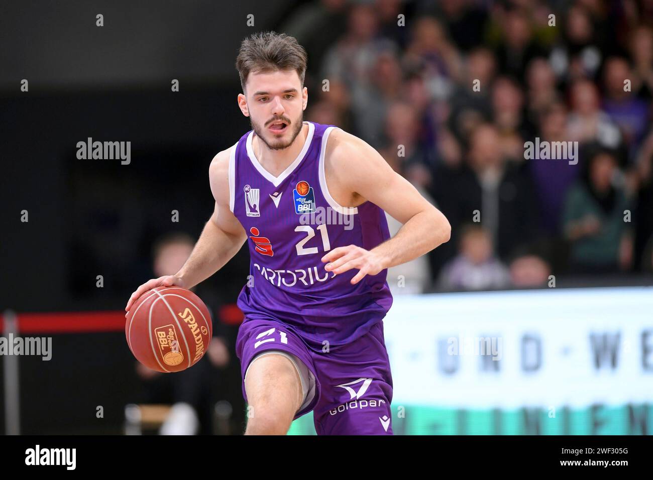 Goettingen, Deutschland. 27th Jan, 2024. Fedor Zugic (BG Goettingen #21 ...