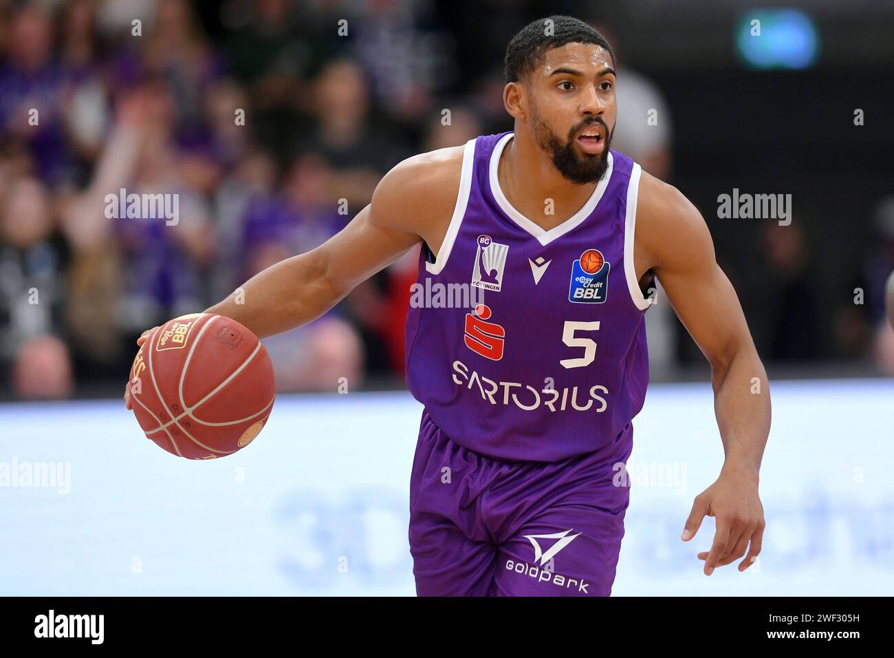 Goettingen, Deutschland. 27th Jan, 2024. David DeJulius (BG Goettingen ...