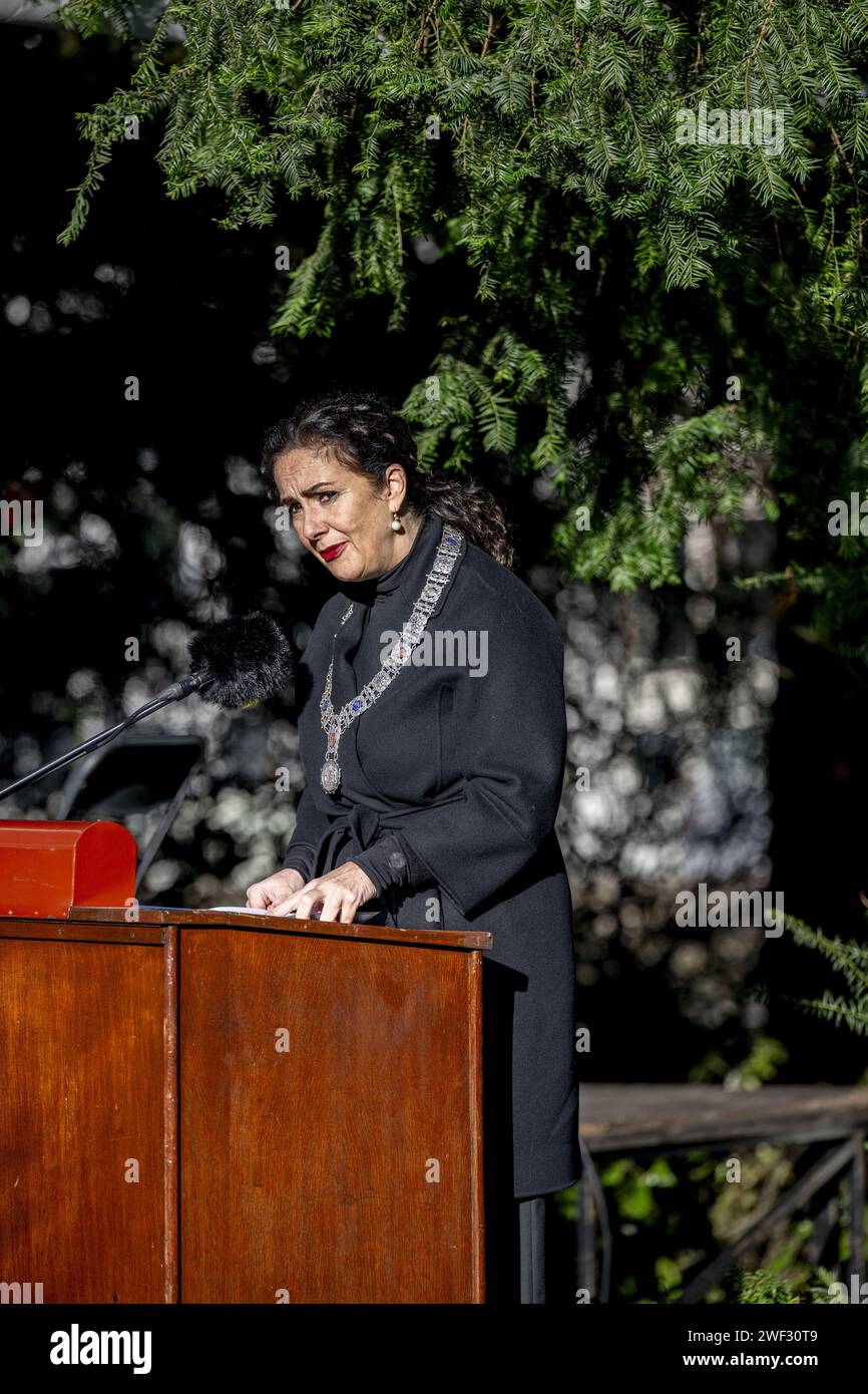 AMSTERDAM - Mayor Femke Halsema speaks during the National Holocaust ...