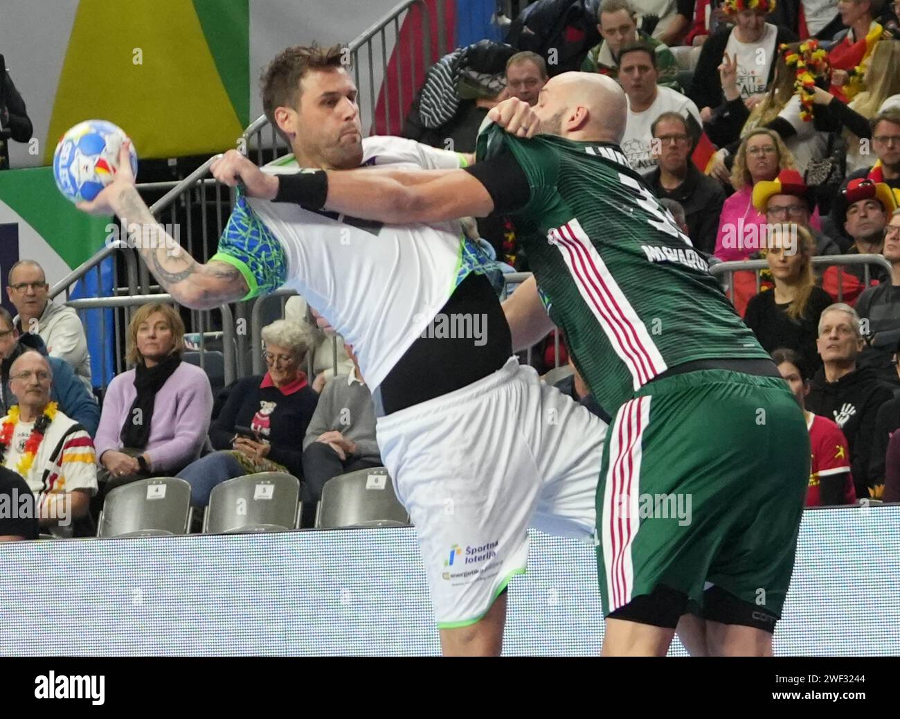 Cologne, Germany. 26th Jan, 2024. Dean Bombac of Slovenia during the ...