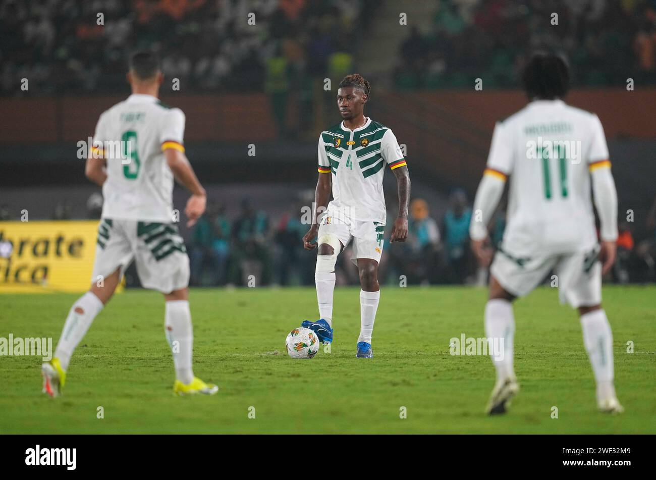 January 27 2024: Christopher Maurice Wooh (Cameroon) controls the ball ...