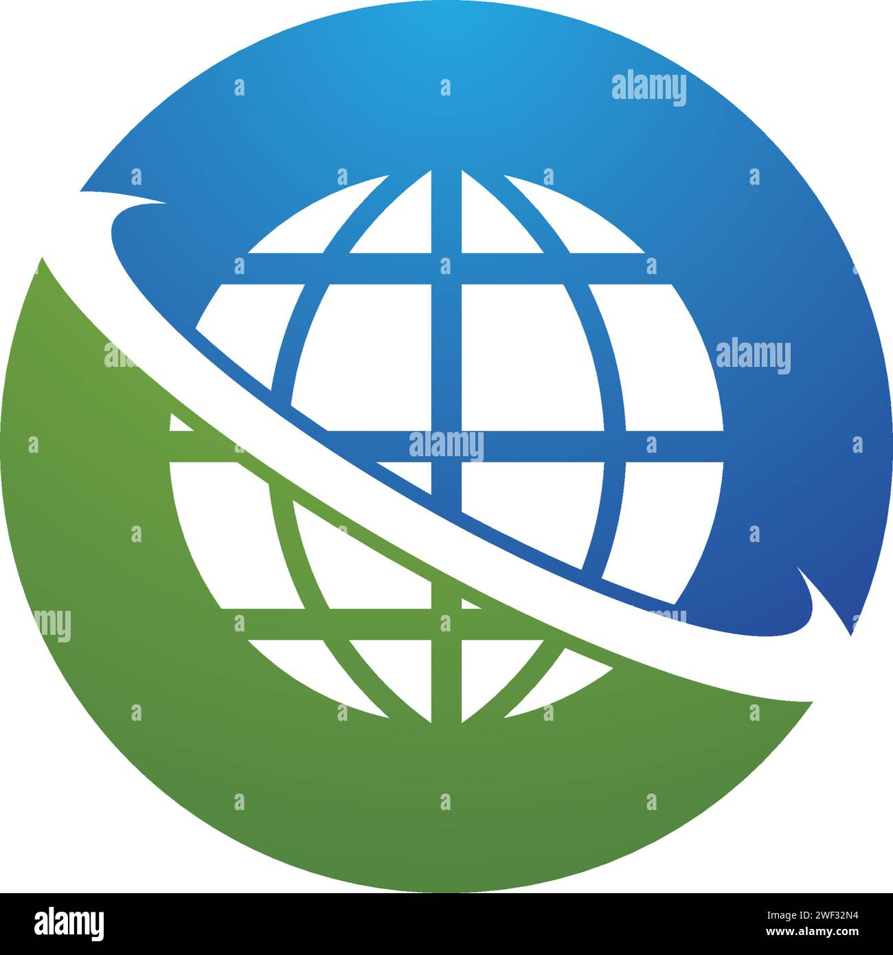 Wire World Logo Template vector illustration Stock Vector Image & Art ...