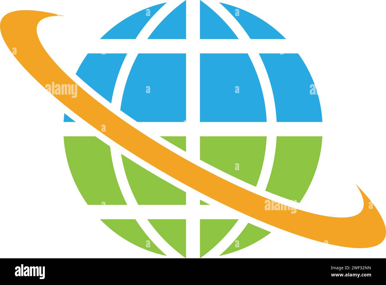 Wire World Logo Template vector illustration Stock Vector Image & Art ...