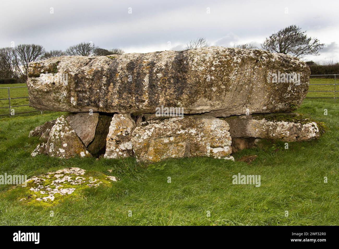 This ancient burial barrow utilises huge slabs of local metamorphic ...