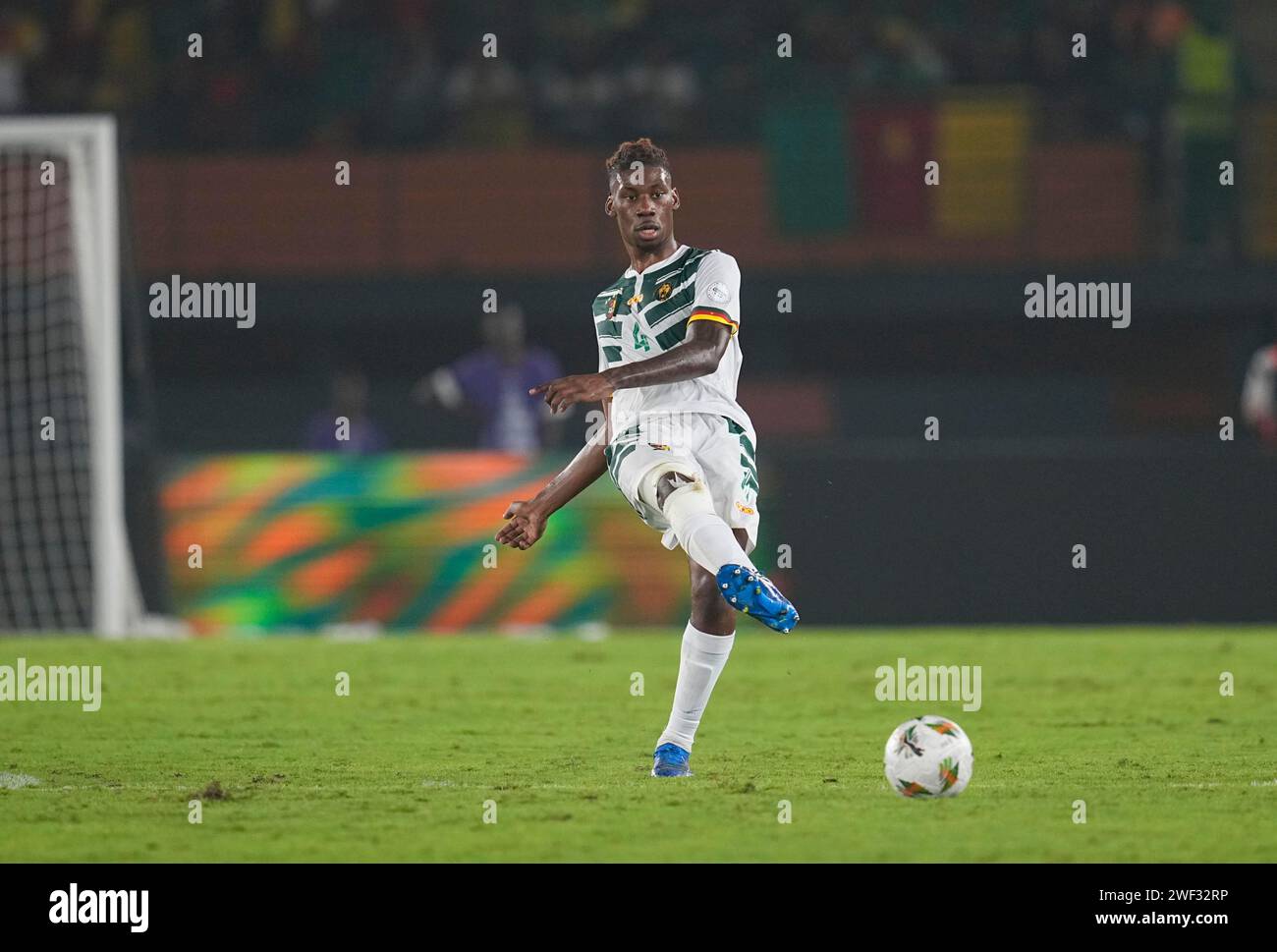 January 27 2024: Christopher Maurice Wooh (Cameroon) controls the ball ...