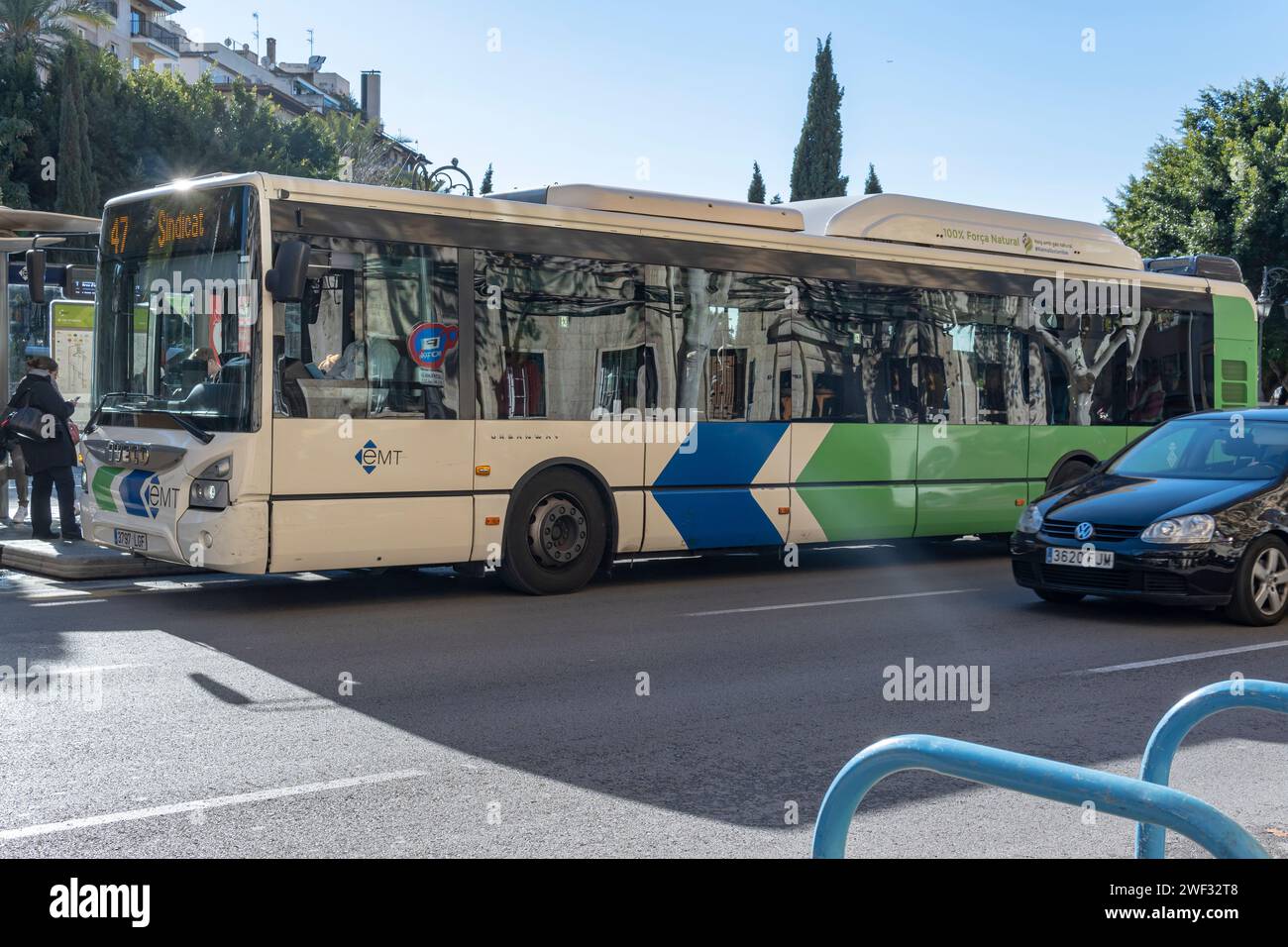Commuters on a municipal bus hi-res stock photography and images - Alamy
