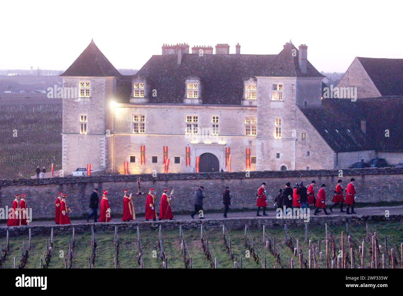 Vougeot, France. 27th Jan, 2024. © TARDIVON JC/MAXPPP - Vougeot 27/01 ...