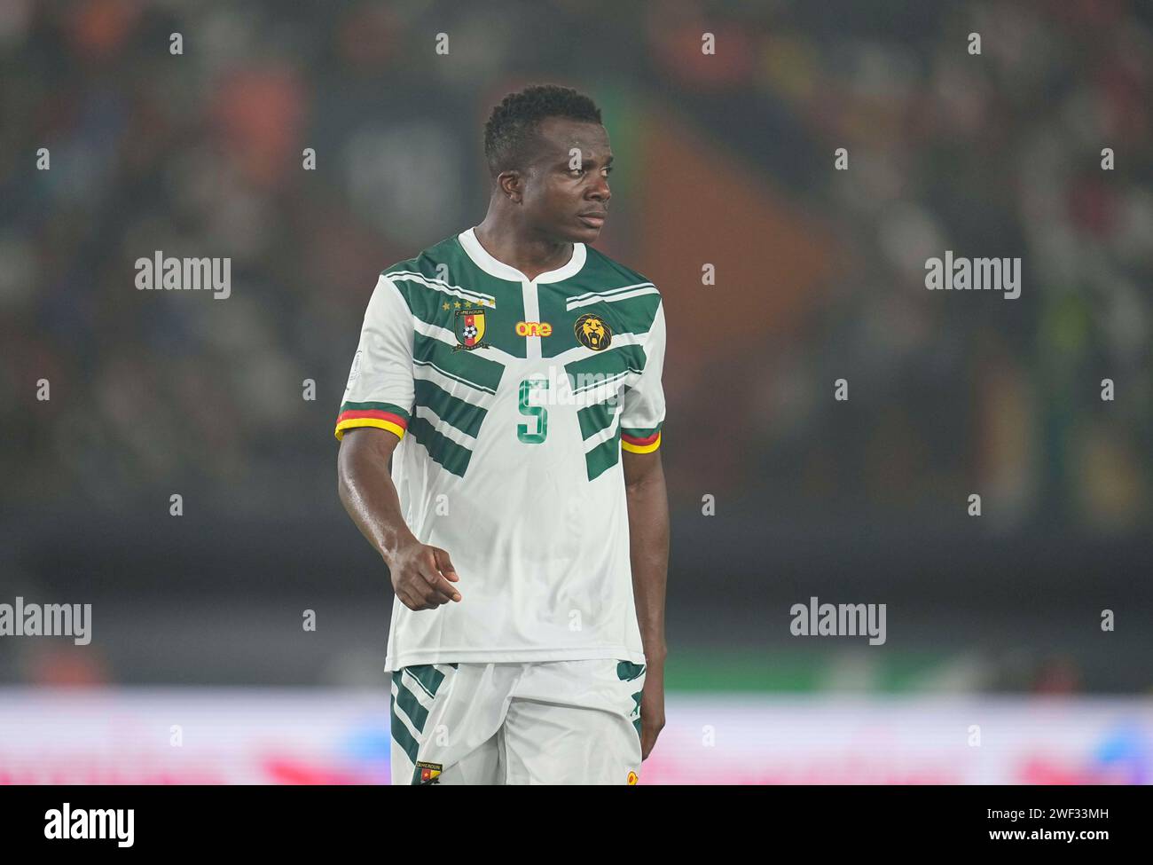 January 27 2024: Tolo Nouhou (Cameroon) looks on during a African Cup ...