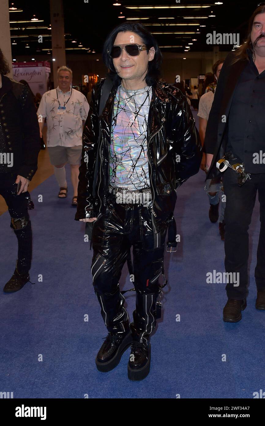 Corey Feldman auf der Musikmesse NAMM Show 2024 im Anaheim Convention ...