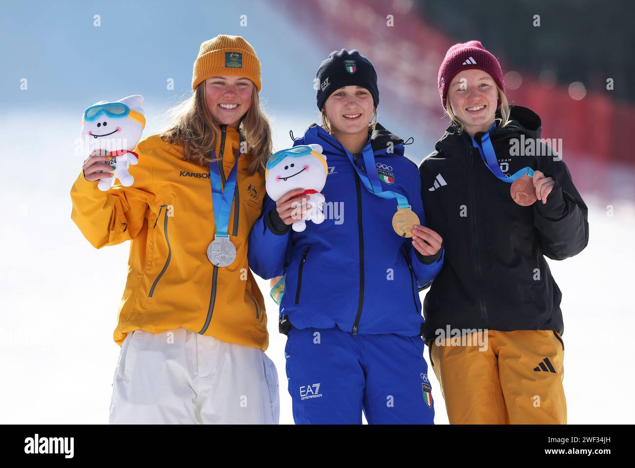 Hoengseong, South Korea. 28th Jan, 2024. Gold medalist Flora Tabanelli ...
