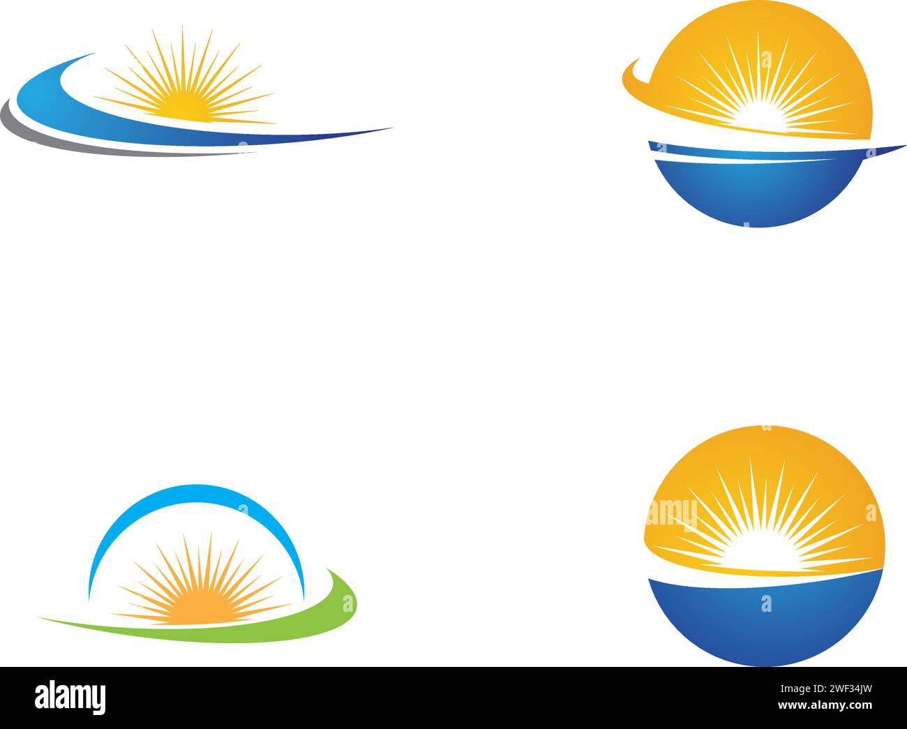 Sun Vector illustration Icon Logo Template design Stock Vector Image ...