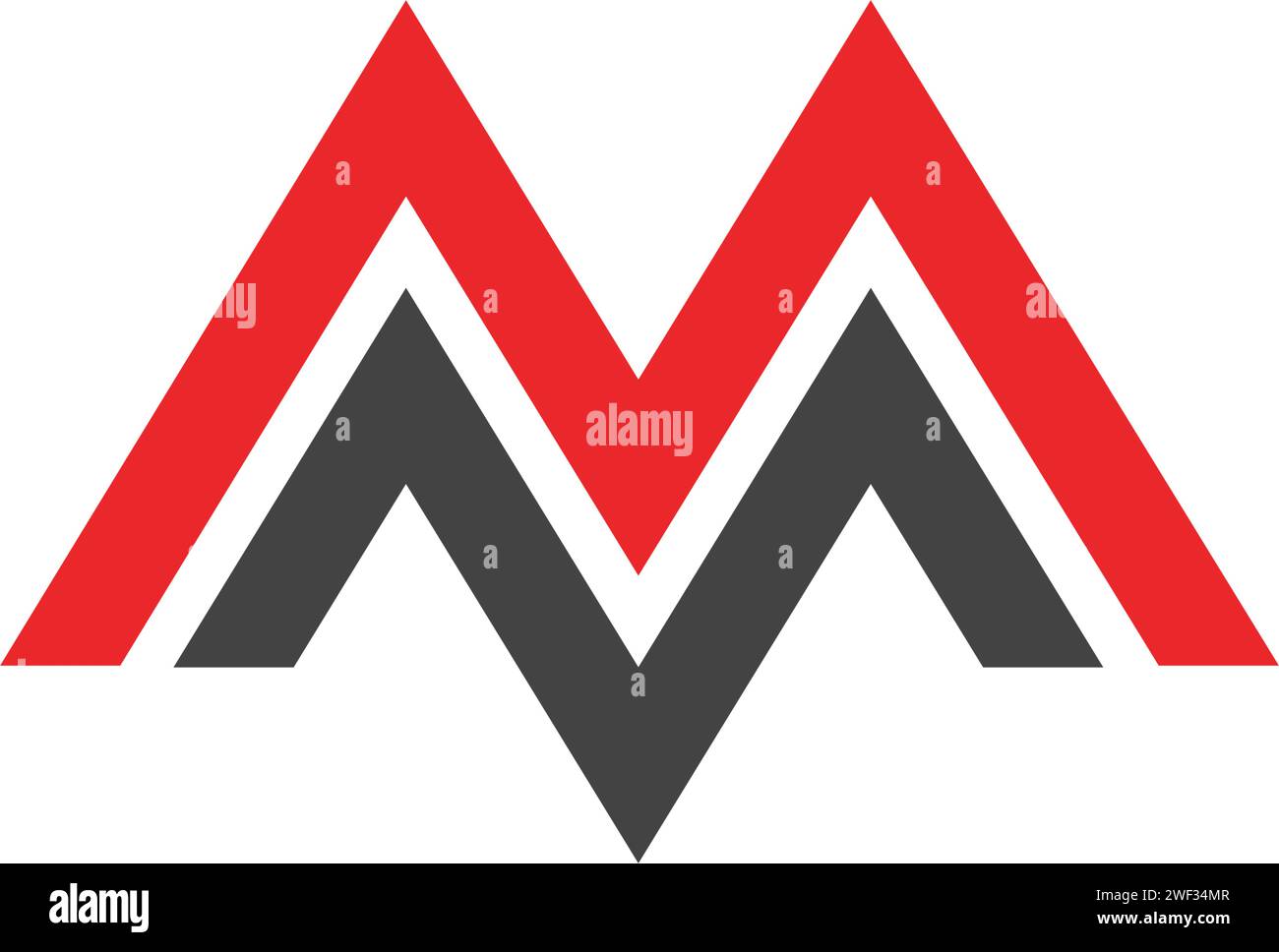 Business corporate M letter logo design vector Stock Vector Image & Art ...
