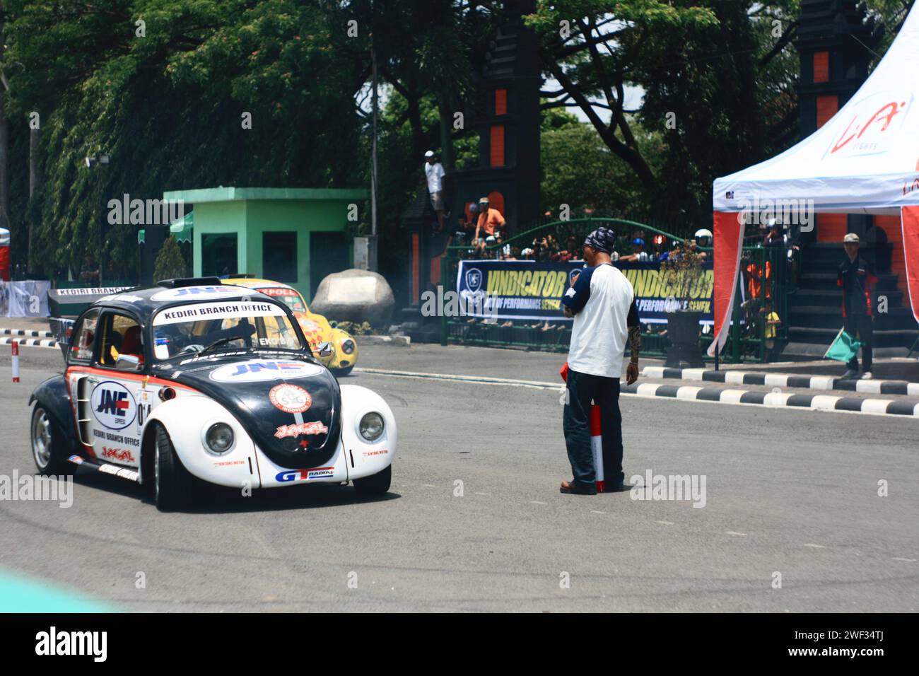 Volkswagen Beetle doing drifting during the VW Indonesia Jamboree ...