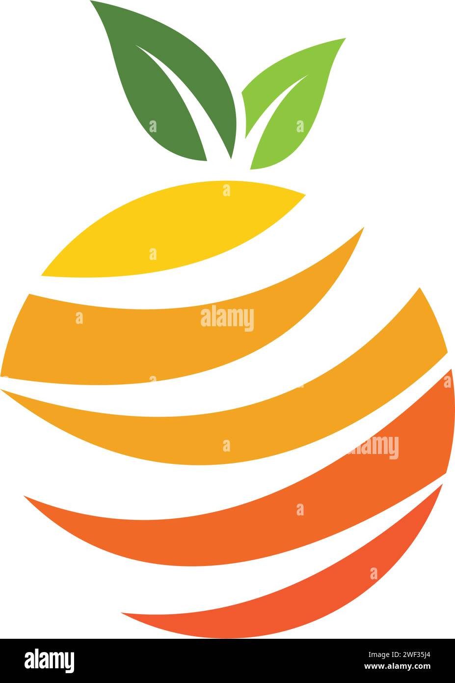 Round orange logo Stock Vector Images - Alamy