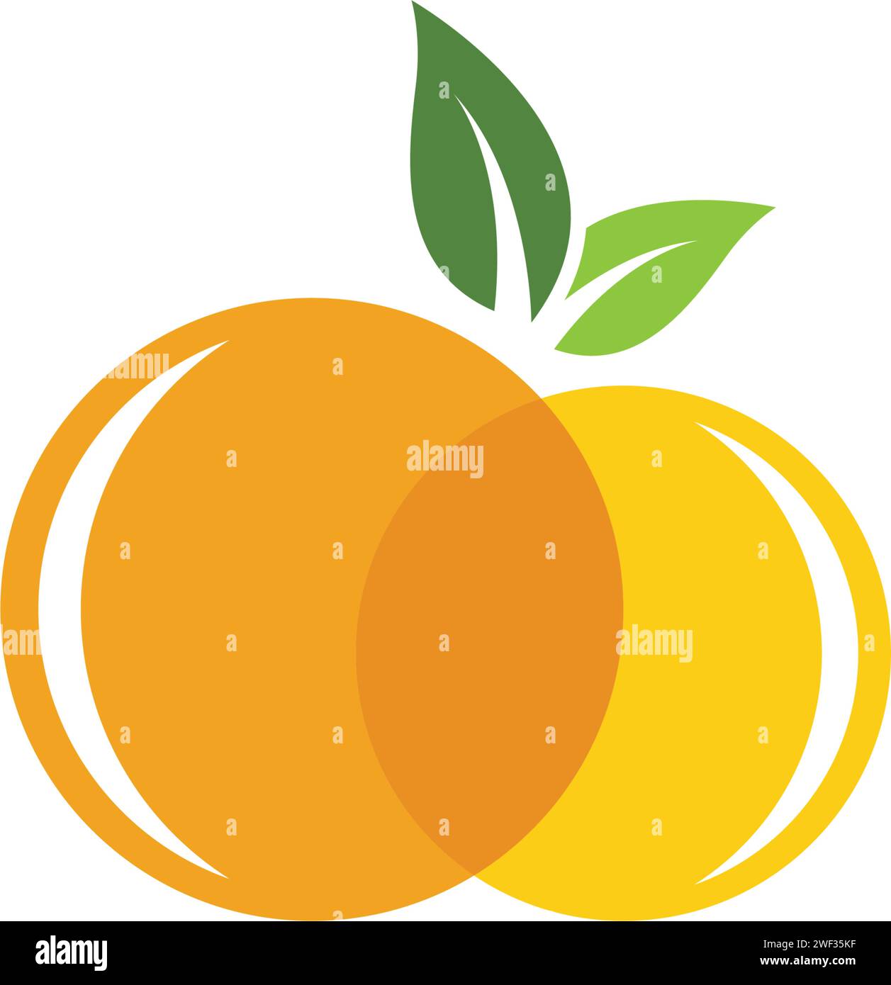 Round orange logo Stock Vector Images - Alamy